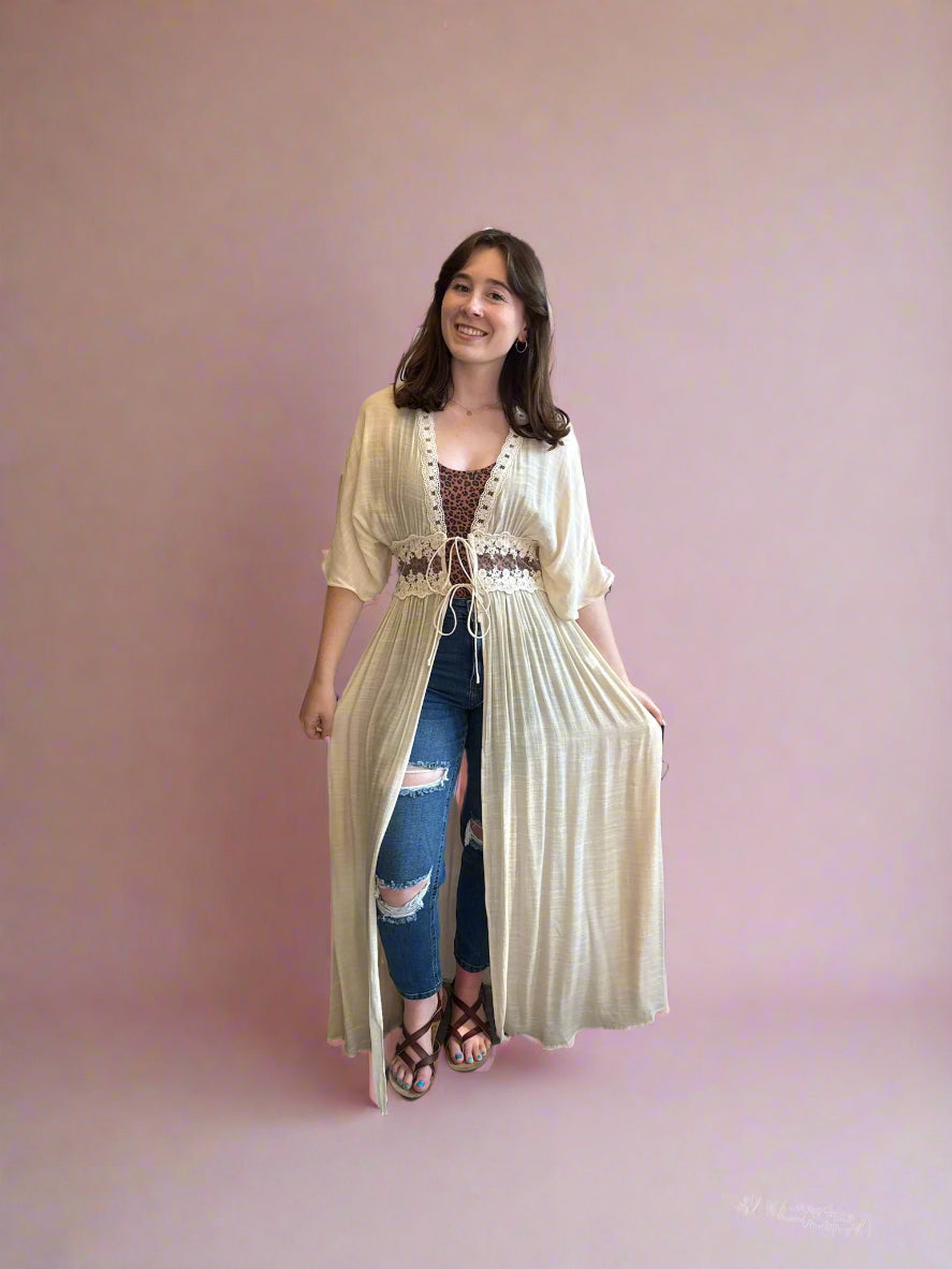 Lace Tie Duster – The Snooki Shop